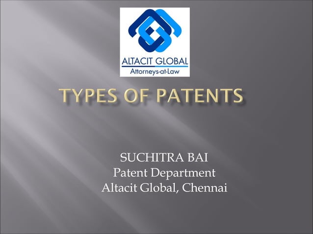 Types of patents | PPT