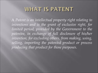 Types of patents | PPT