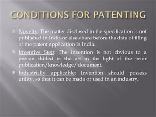 Types of patents | PPT