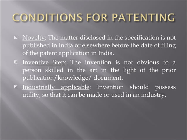 Types of patents | PPT