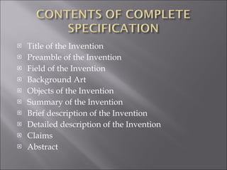 Types of patents | PPT