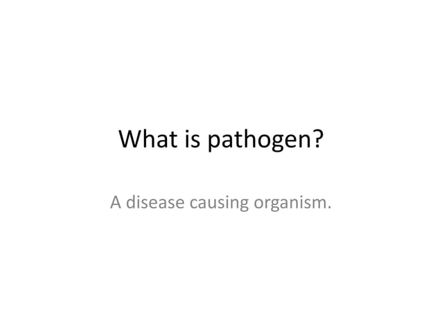 Types of pathogen | PPTX | Infectious Diseases | Diseases and Conditions