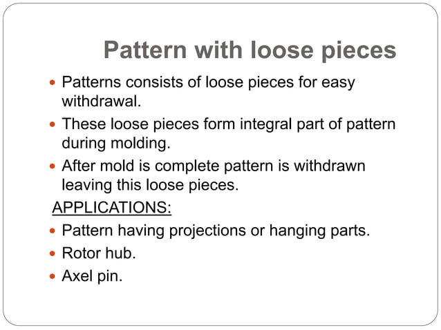 TYPES OF PATTERN AND ITS APPLICATION | PPTX | Woodworking | Arts and Crafts