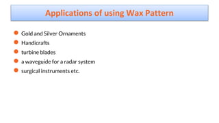 Types of Pattern in Casting Process | PPTX
