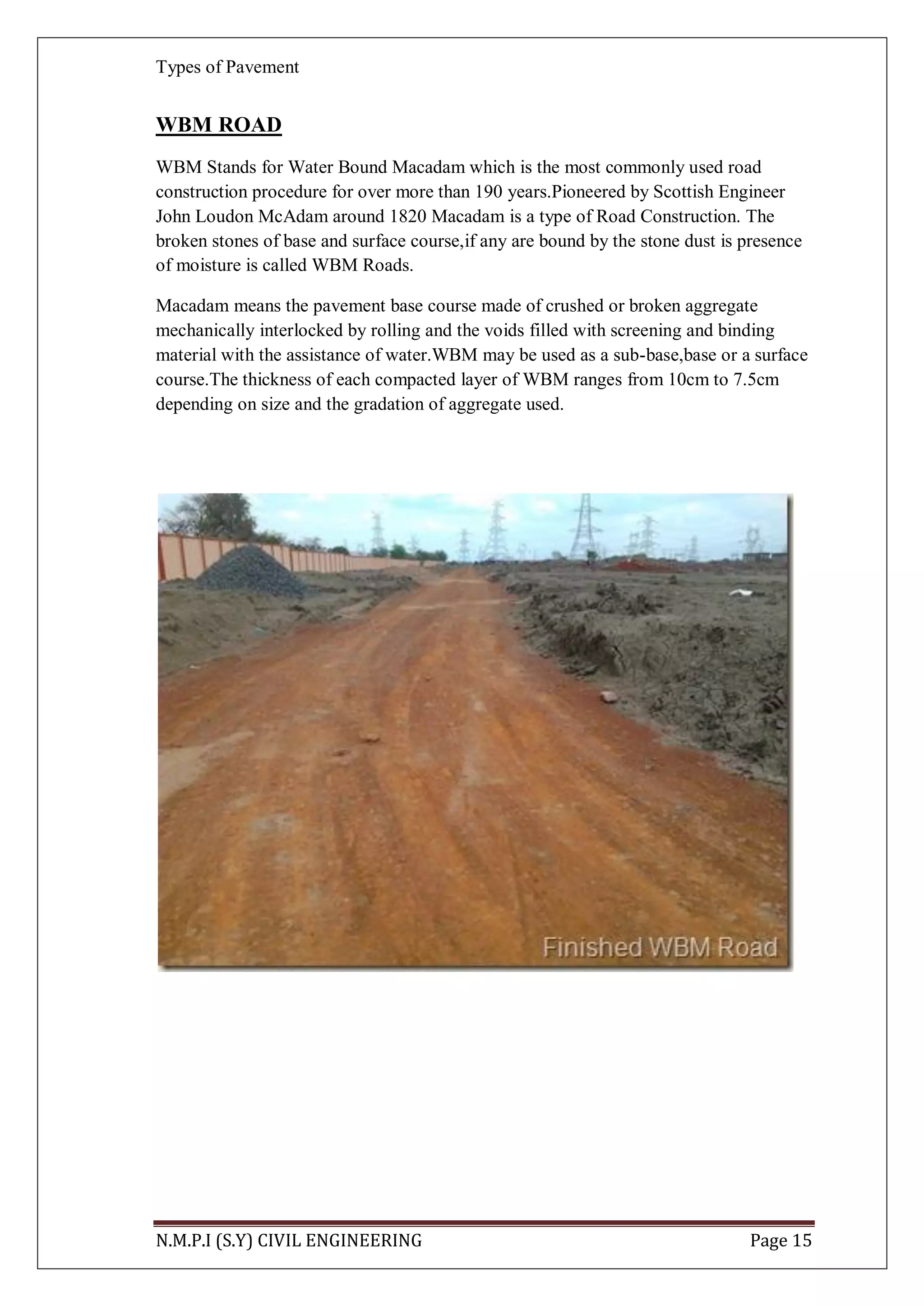 Types of pavement | PDF