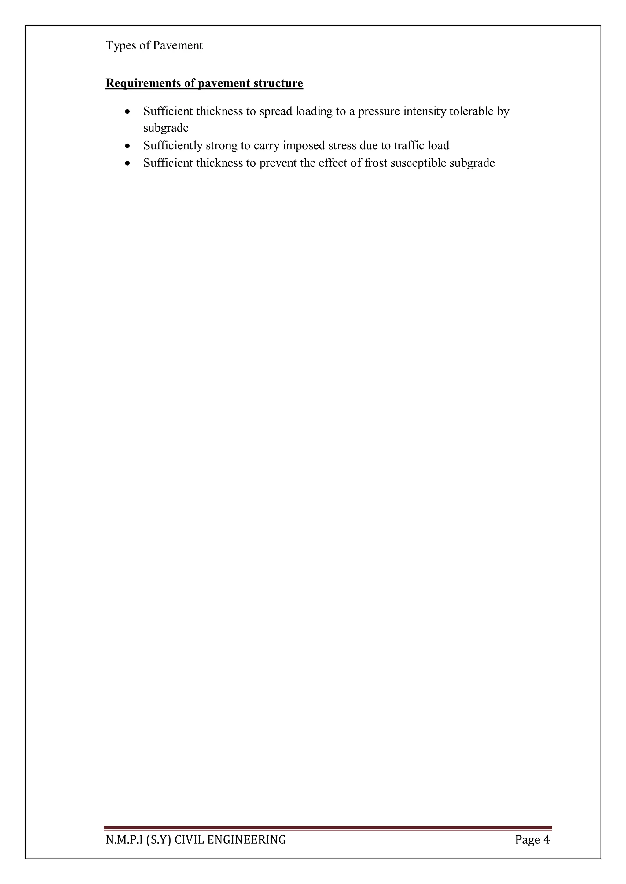 Types of pavement | PDF