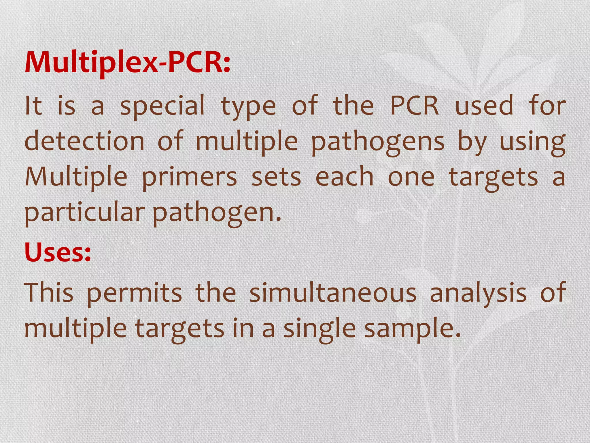 Types of PCR | PDF