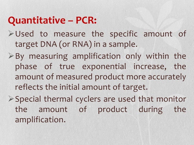 Types of PCR | PDF | Chemistry | Science
