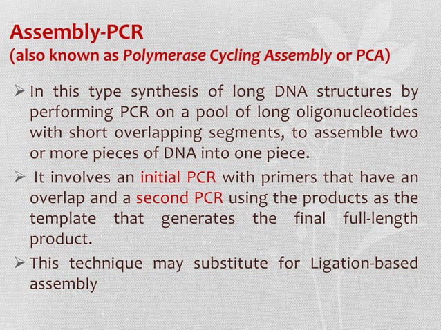 Types of PCR | PDF | Chemistry | Science