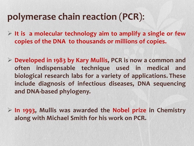 Types of PCR | PDF | Chemistry | Science