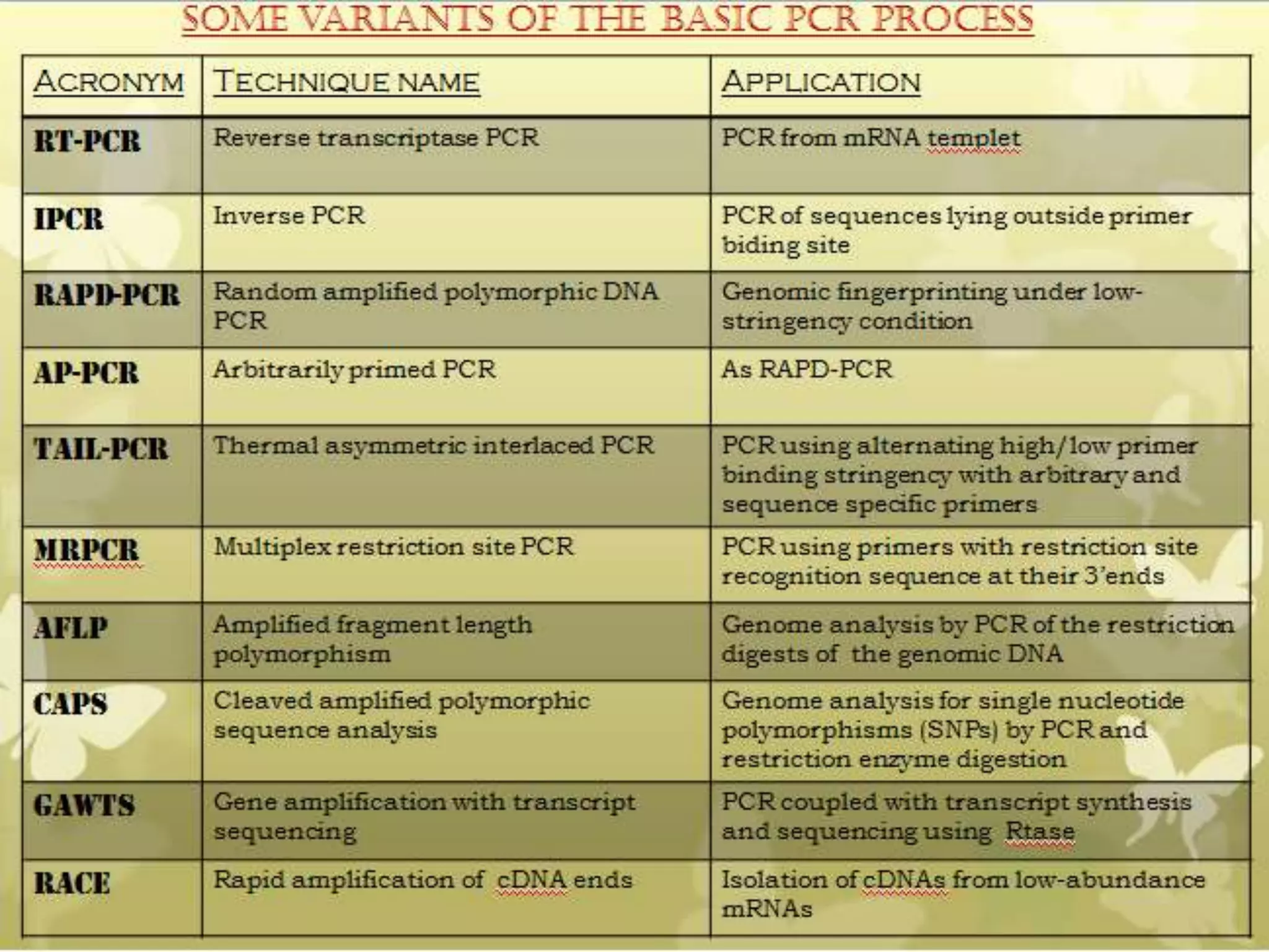 Types of PCR | PPTX