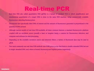 Types of pcr | PPTX