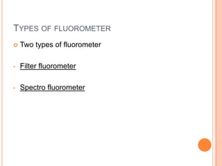 Types of pcr and fluorimeter (1) | PPT