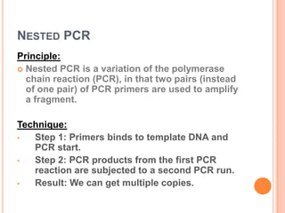 Types of pcr and fluorimeter (1) | PPTX