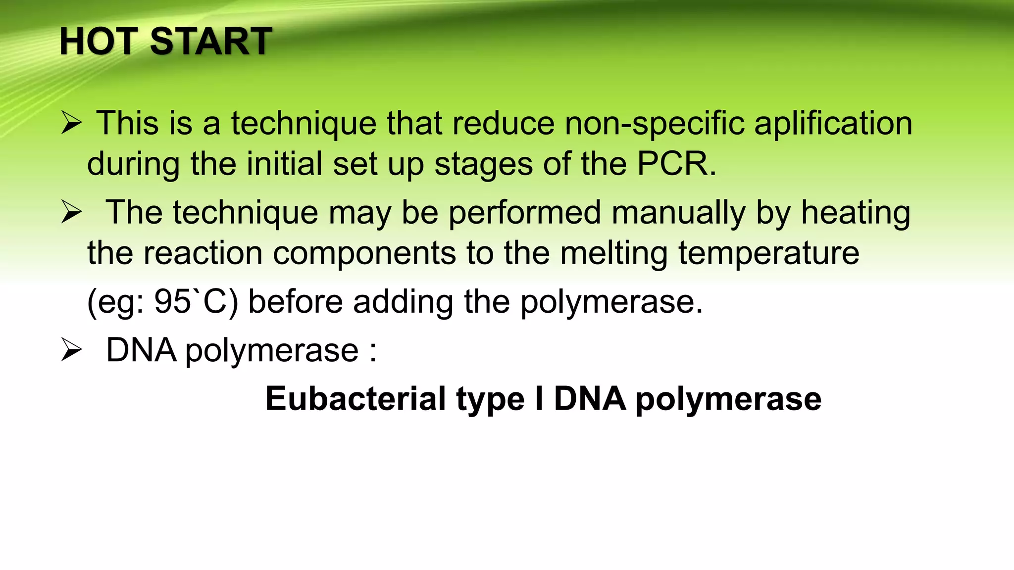 Types of pcr ppt by mala (1) | PPTX | Biological Sciences | Science
