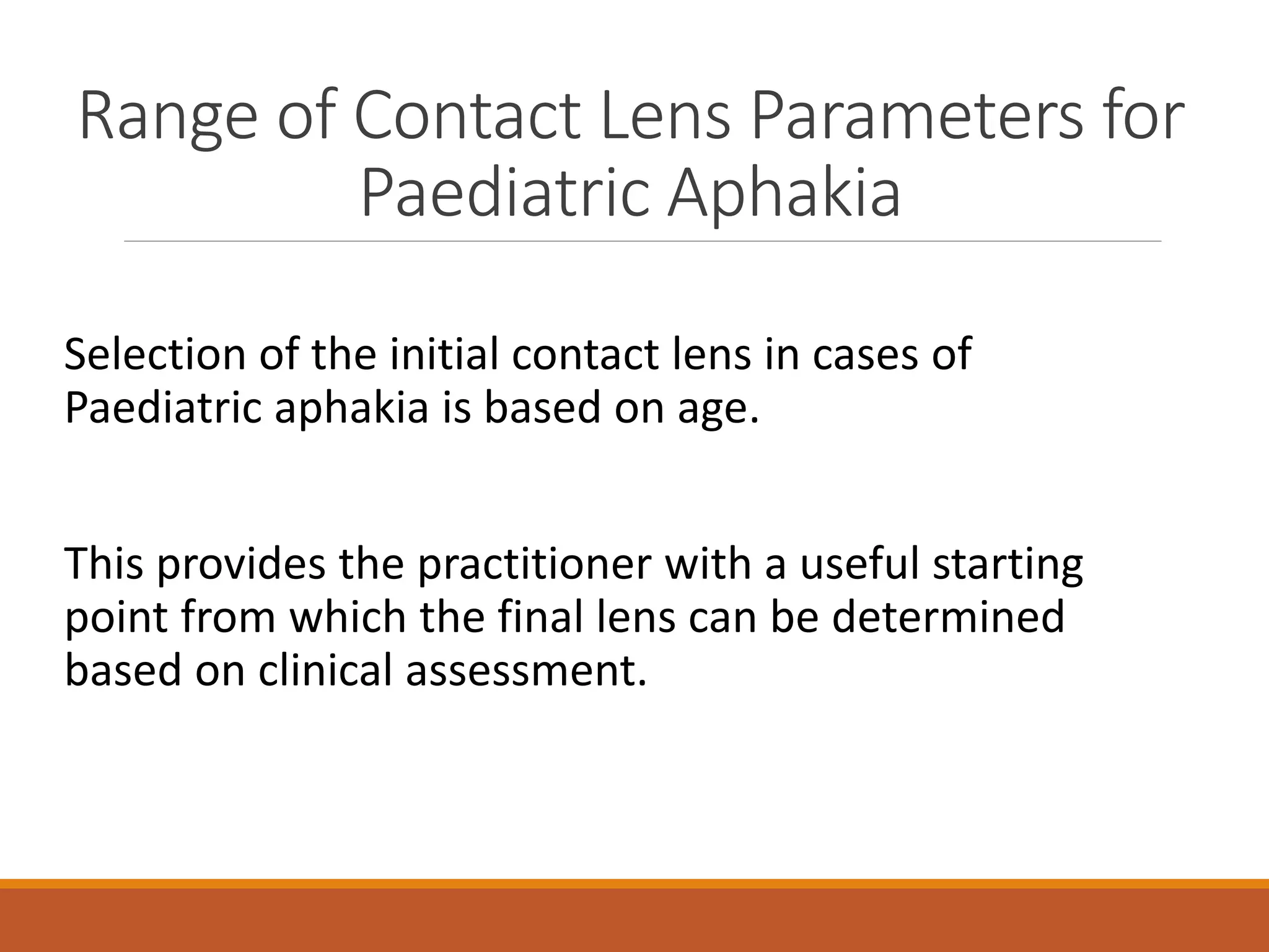 Types of pediatric contact lens [autosaved] | PPTX