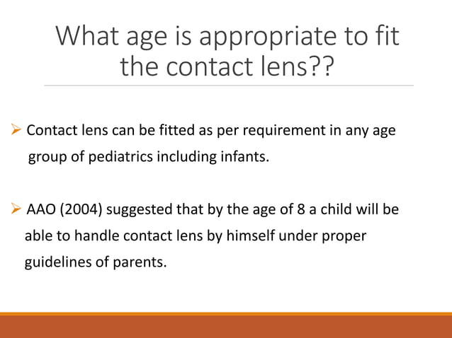 Types of pediatric contact lens [autosaved] | PPT