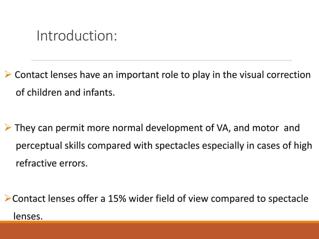 Types of pediatric contact lens [autosaved] | PPT