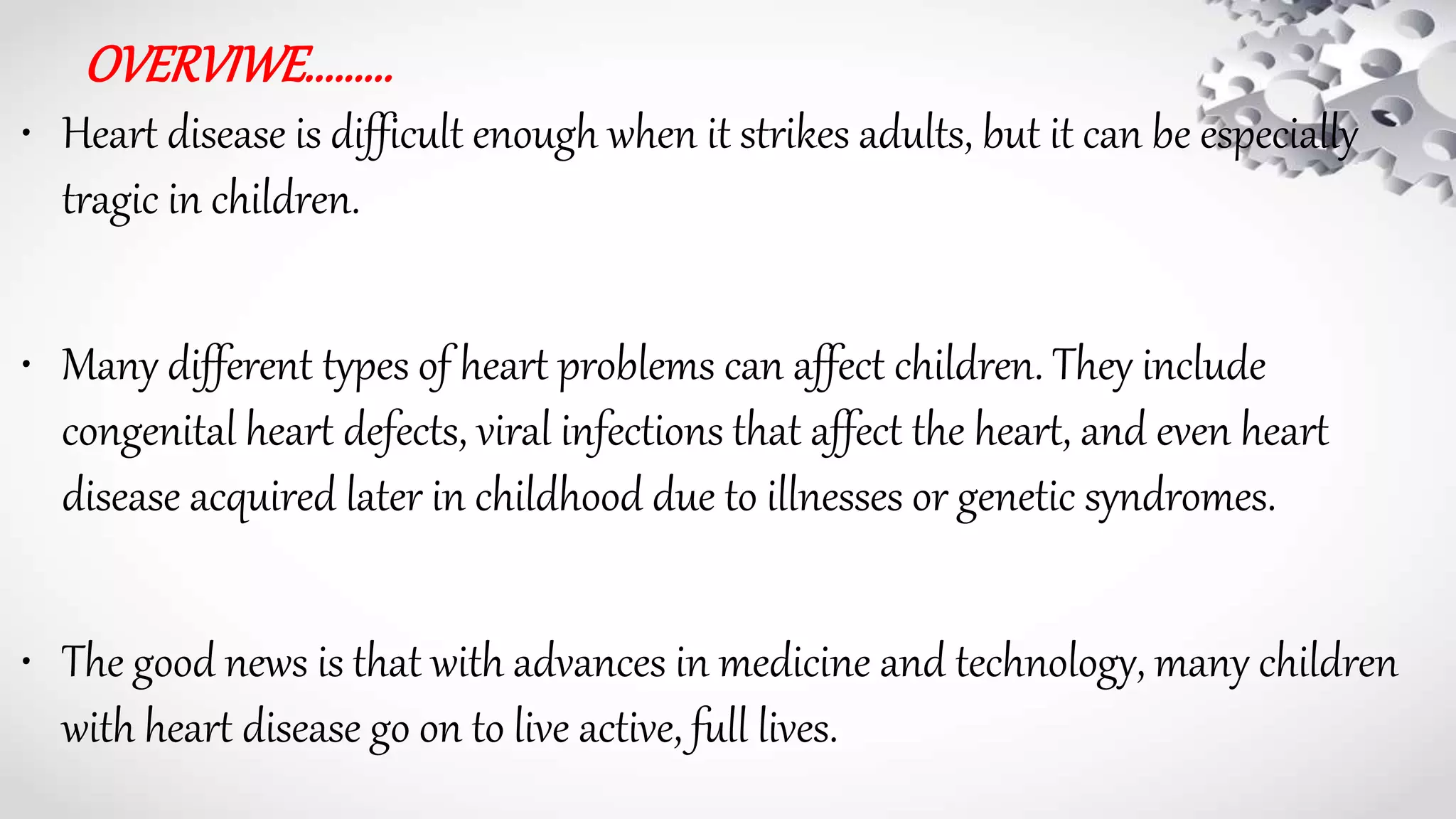 Types of pediatric heart disease | PPTX