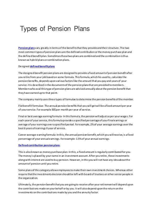 Types Of Pension Plans types-of-pension-plans