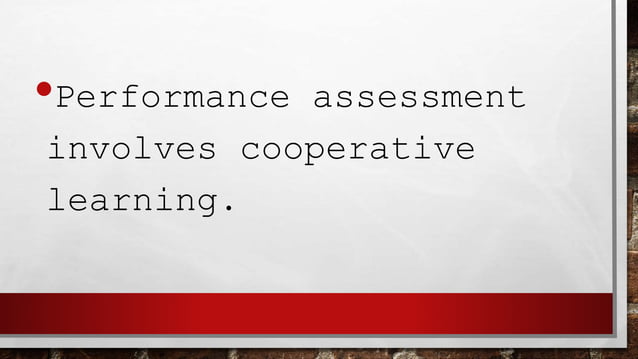 Types of performance tasks | PPTX | Educational Assessment | Education