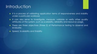 Types of performance testing | PPTX