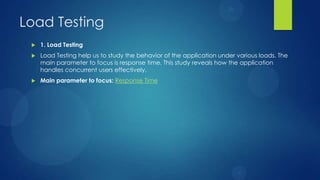 Types of performance testing | PPTX