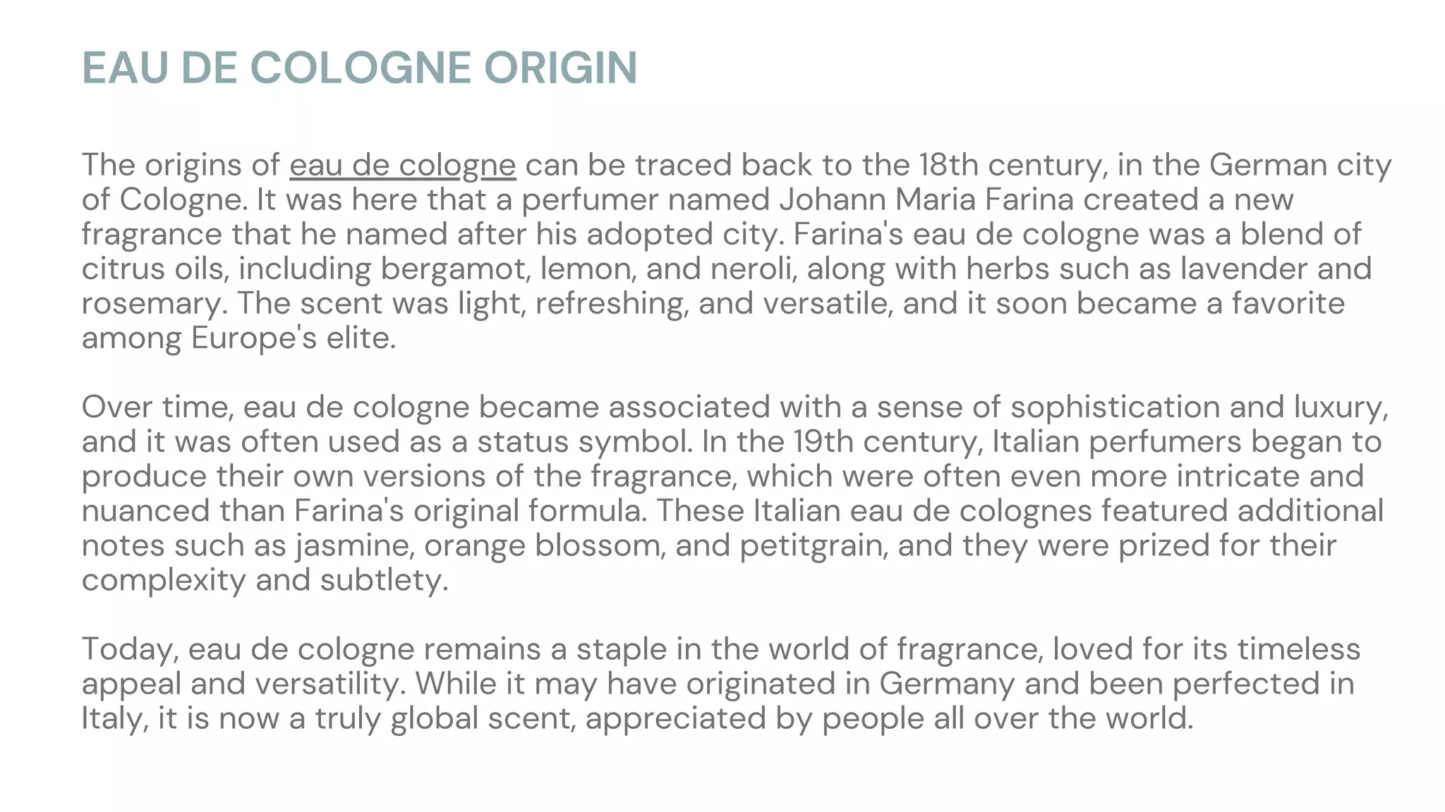 Different Types of Perfume Explained | PDF