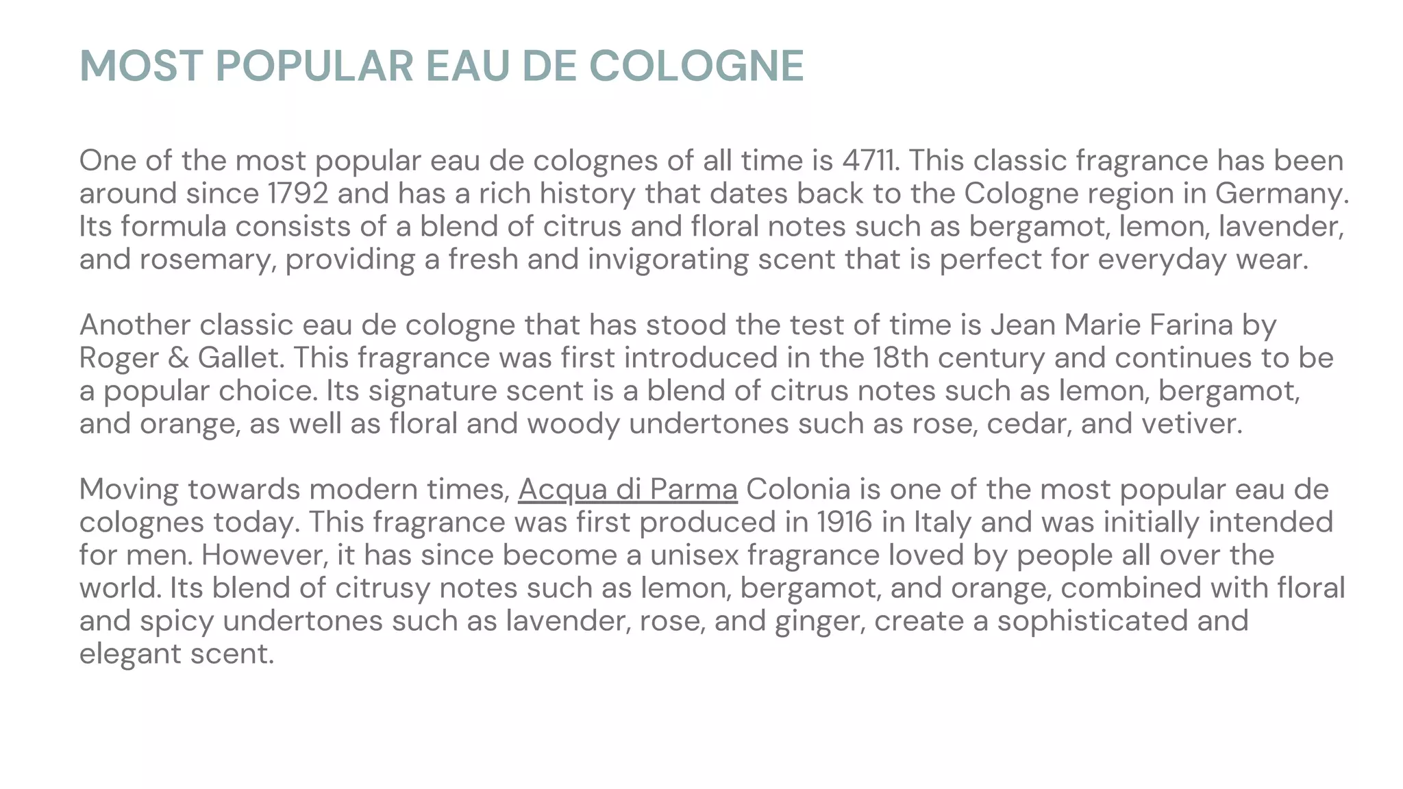 Different Types of Perfume Explained | PDF