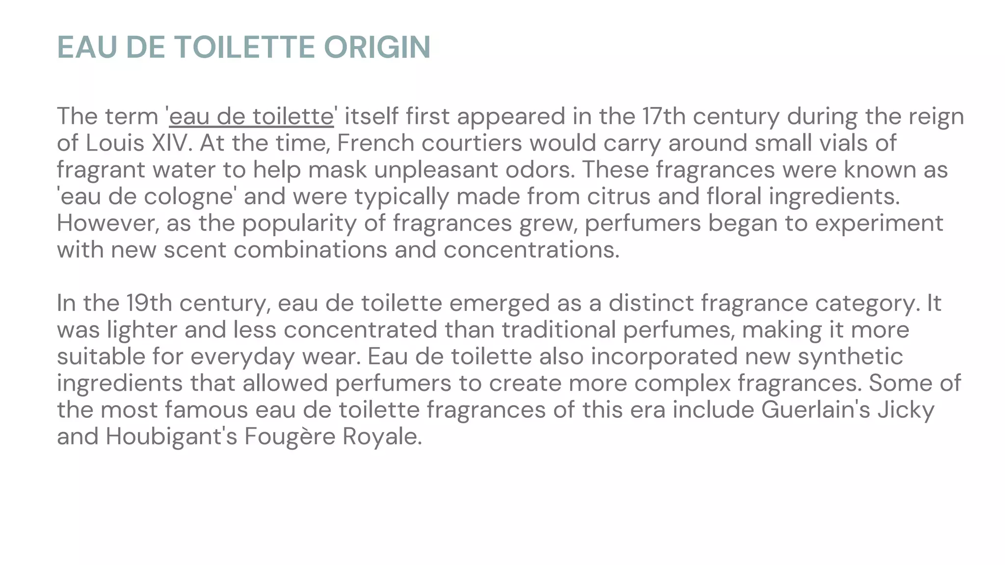 Different Types of Perfume Explained | PDF