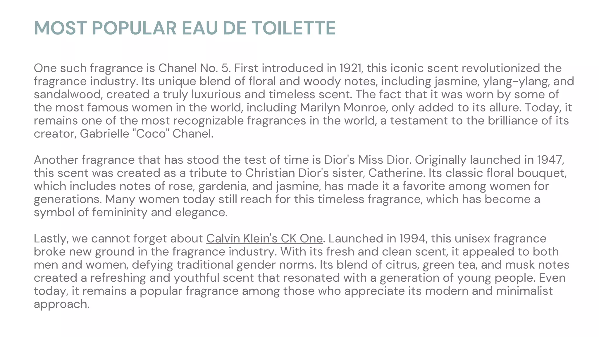 Different Types of Perfume Explained | PDF