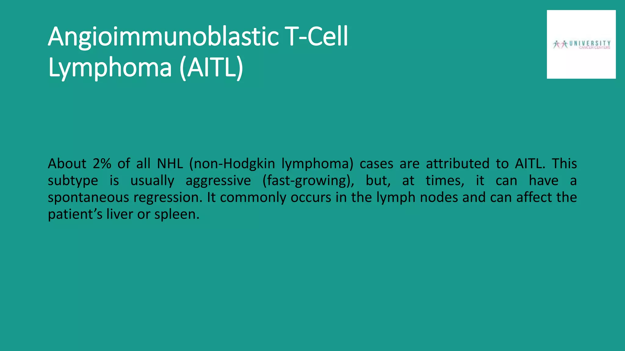 Types Of Peripheral T-Cell Lymphoma | PPTX