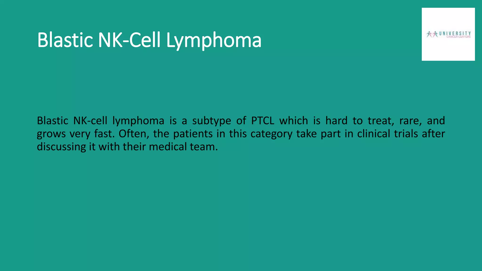 Types Of Peripheral T-Cell Lymphoma | PPTX