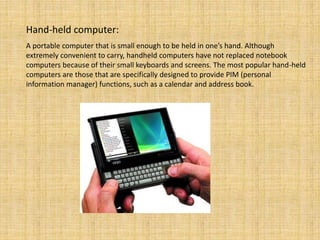 Types of personal computers | PPTX