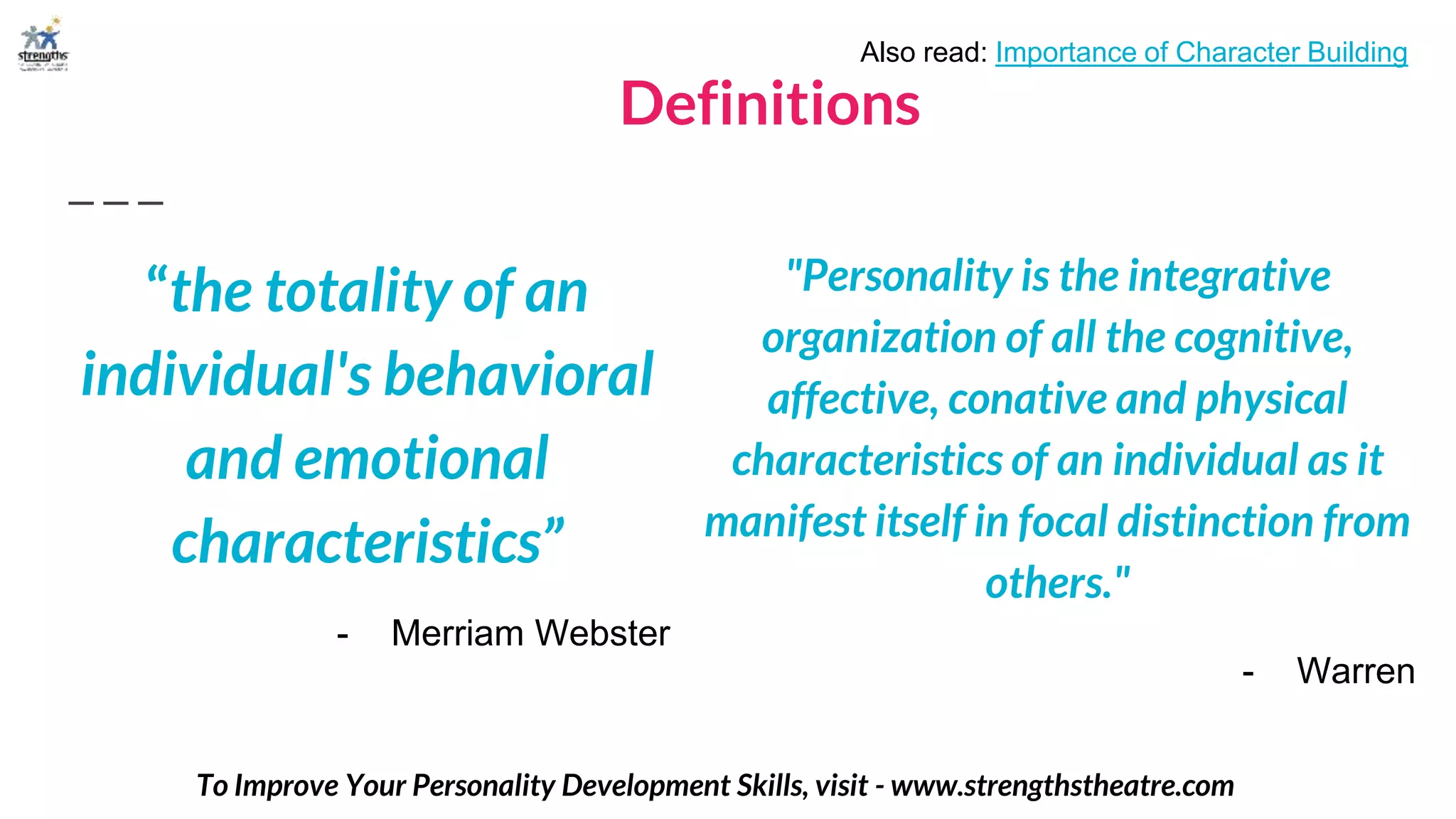 Types of Personalities | PPTX