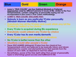 Types of personality and spirituality | PPT