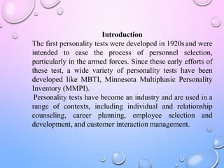 typesofpersonalitytests as a part of recruitment.pptx