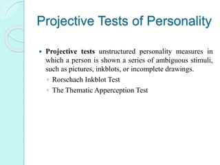 Types of personality tests | PPTX