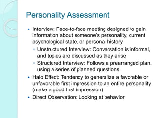Types of personality tests | PPTX