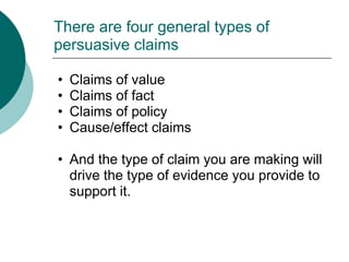 Types of persuasive_claims | PPT
