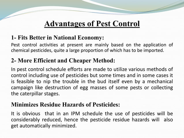 Types of Pest Control.pptx | Agriculture | Industries