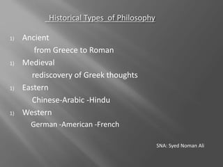 Types of philosophy | PPTX