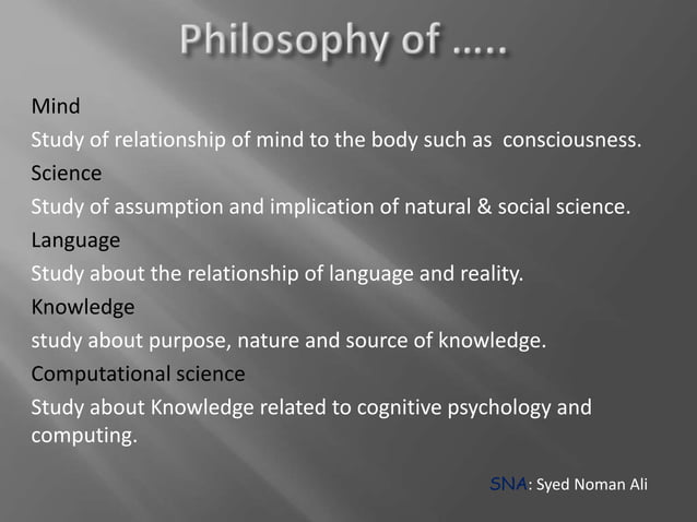 Types of philosophy | PPTX | Science