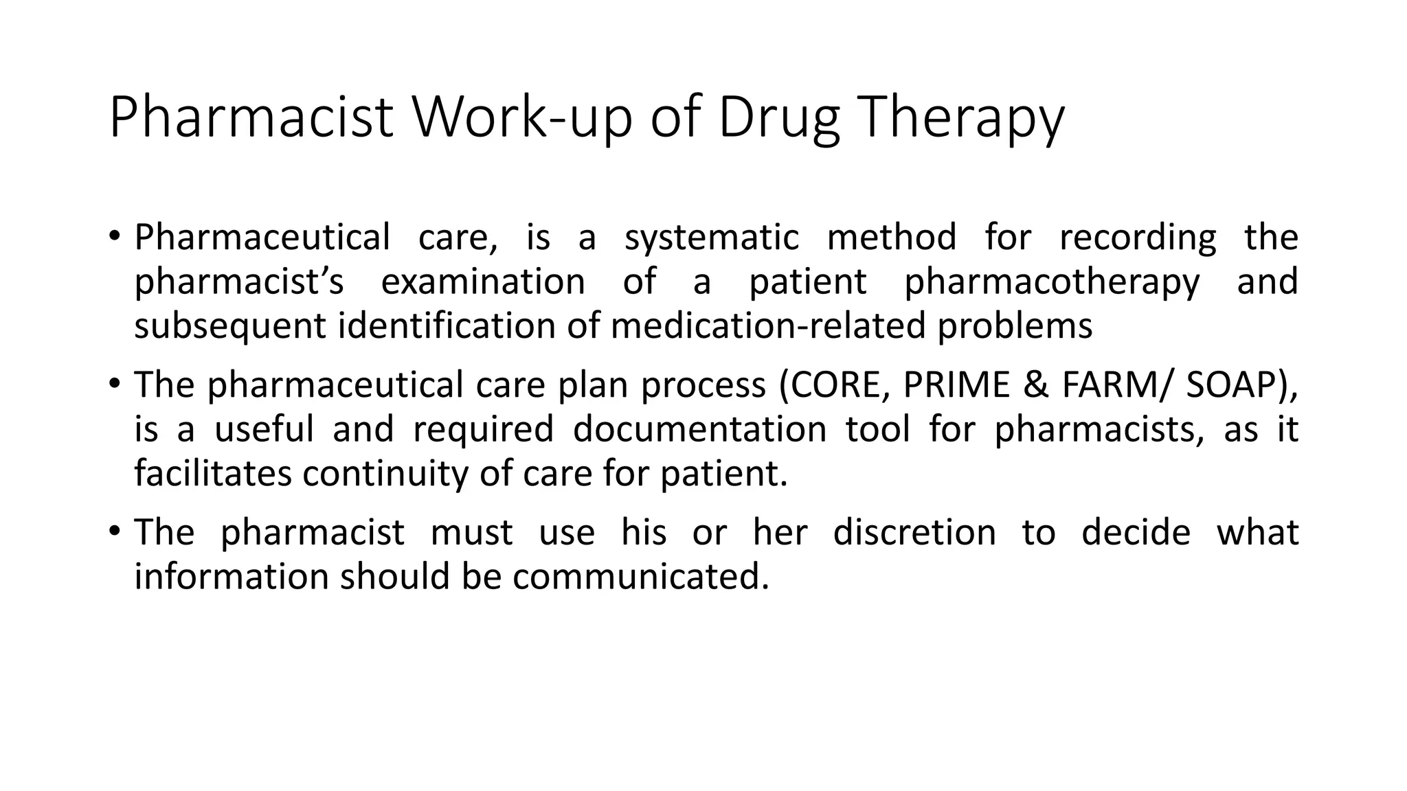 patient care with Types of Pharmaceutical Care 2.pptx