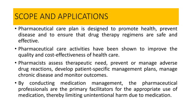 patient care with Types of Pharmaceutical Care 2.pptx