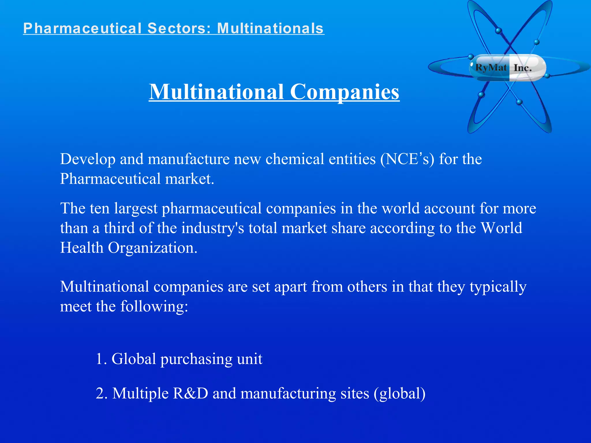 Types of Pharmaceutical Companies Serving The Pharmaceutical Industry | PPT