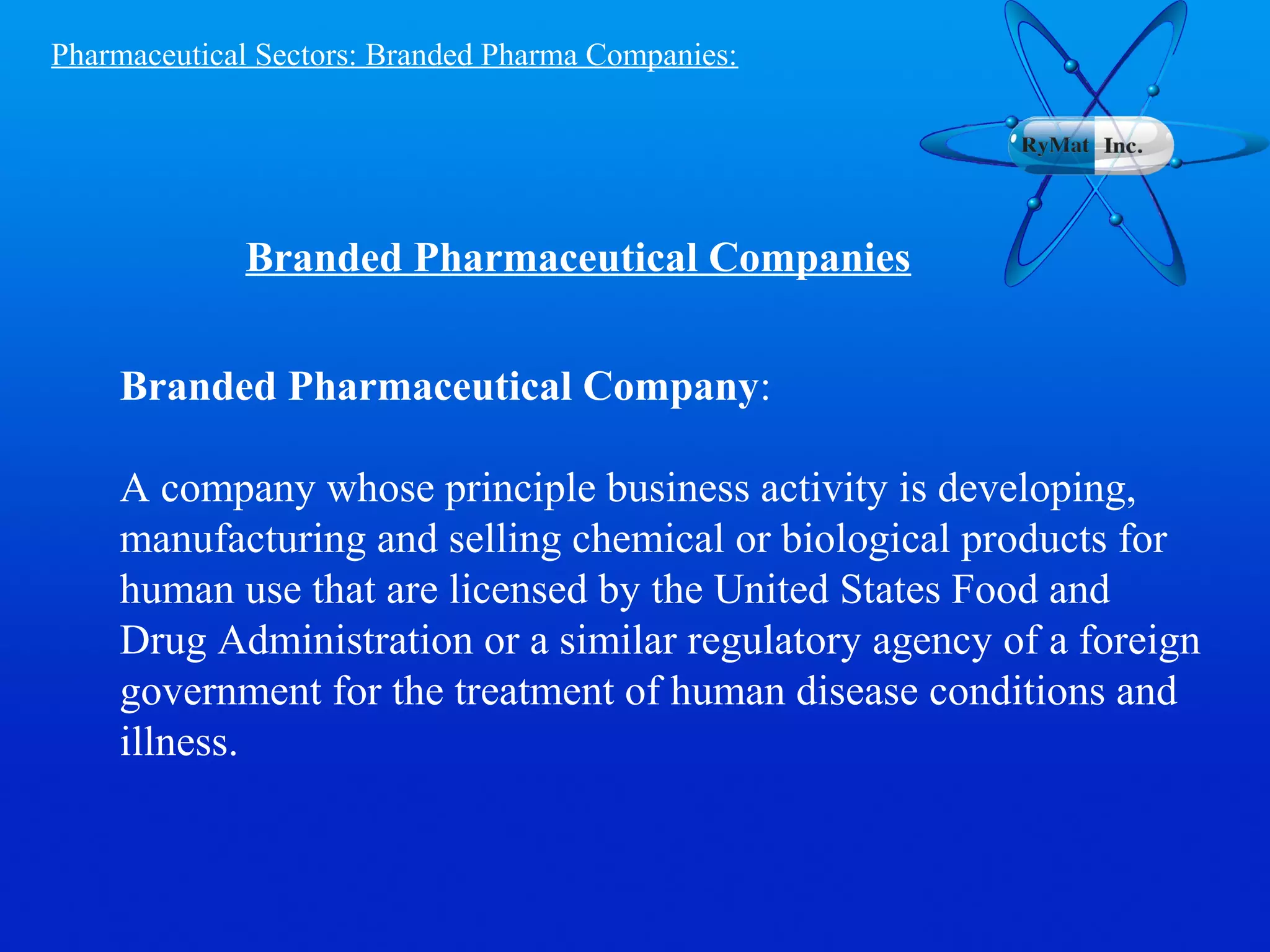 Types of Pharmaceutical Companies Serving The Pharmaceutical Industry | PPT