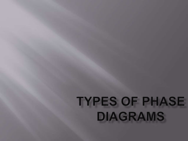 Types of phase diagrams | PPTX