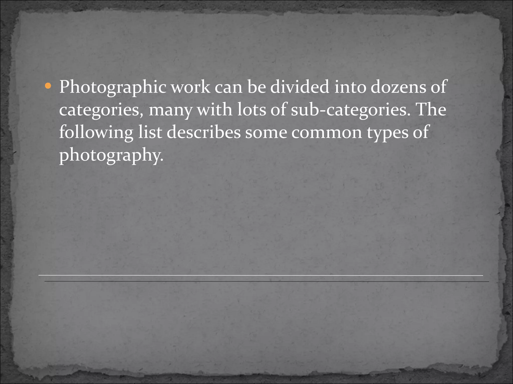 Types of photography | PPT