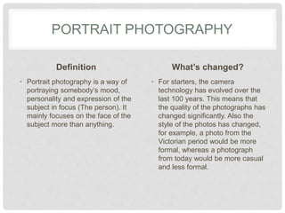 Types of photography by Alex Blake | PPTX